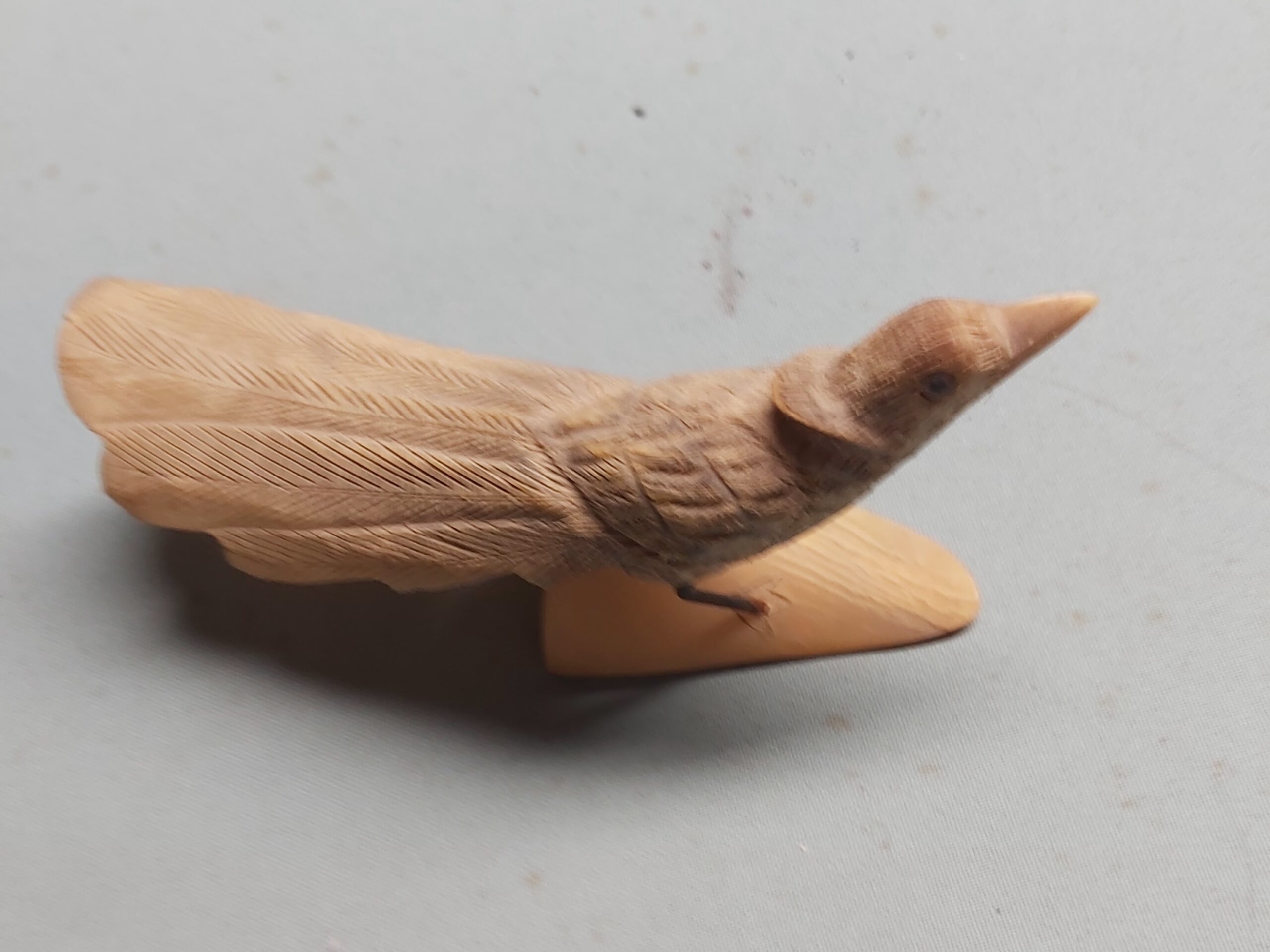 Hand carved bone bird - Duffys Trash N Treasure