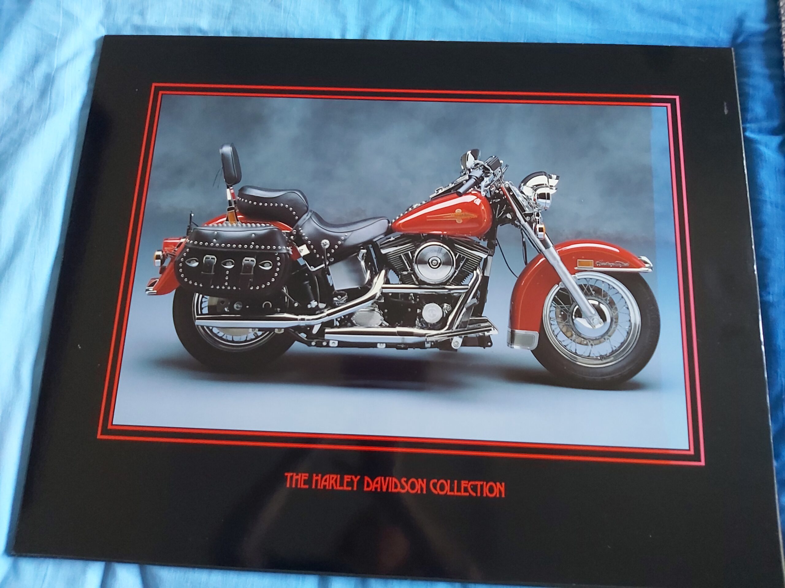 Vintage print of Harley Davidson motorcycle – Duffys Trash N Treasure