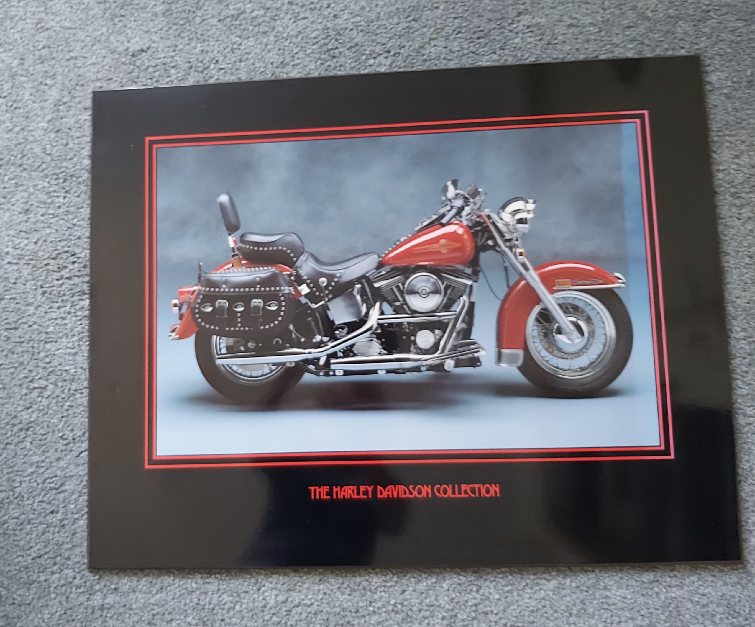 Vintage print of Harley Davidson motorcycle – Duffys Trash N Treasure